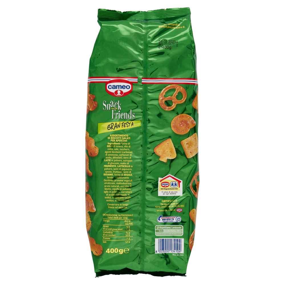 Gran Festa Salatini Assortiti Senza Olio Di Palma Snack Friends ...