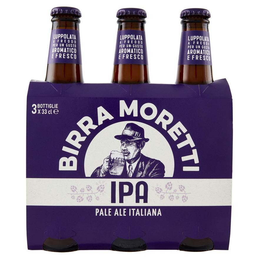 Birra Moretti Ipa 3x33cl | Bennet Online