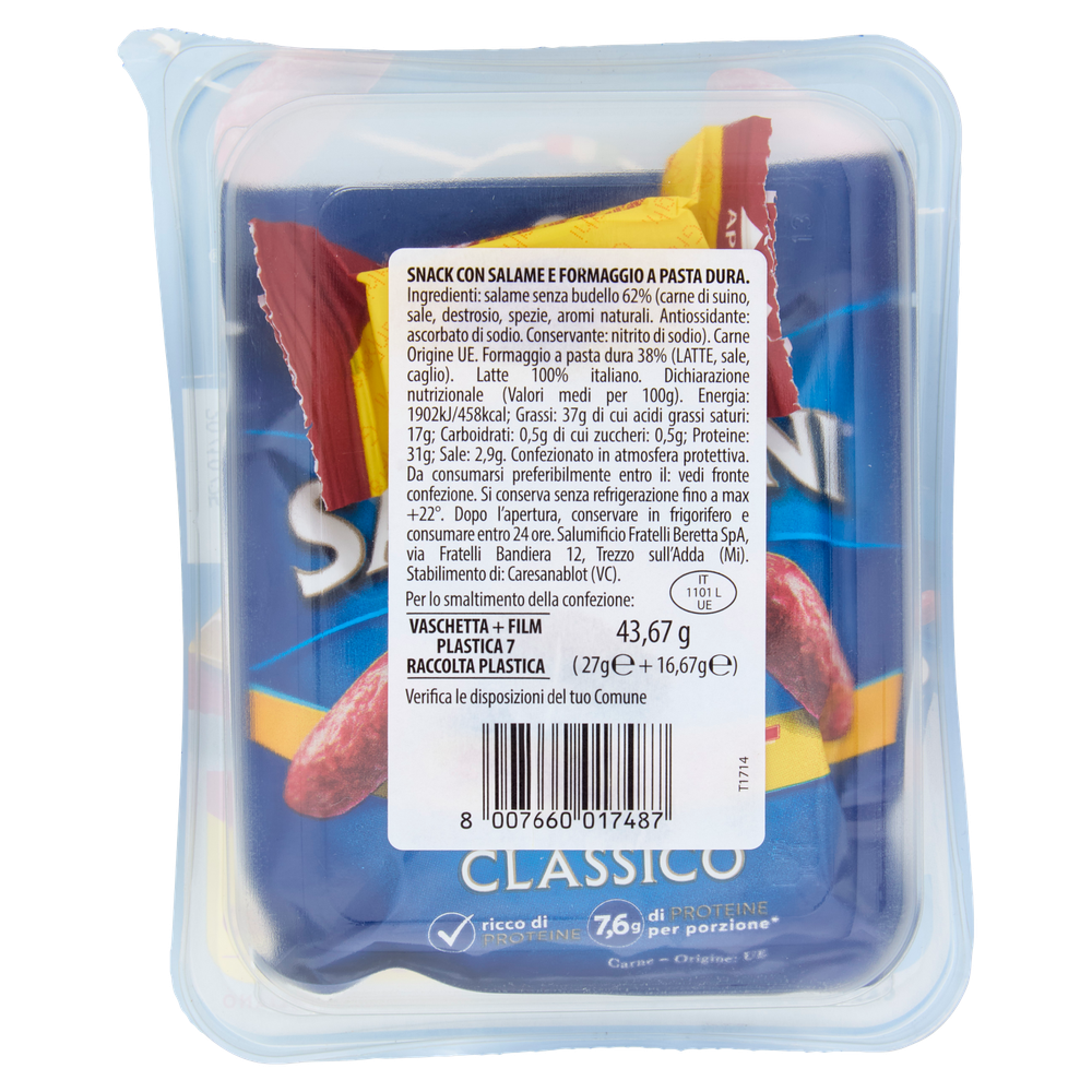 Salamini Classici + Biraghino Snack Beretta | Bennet Online
