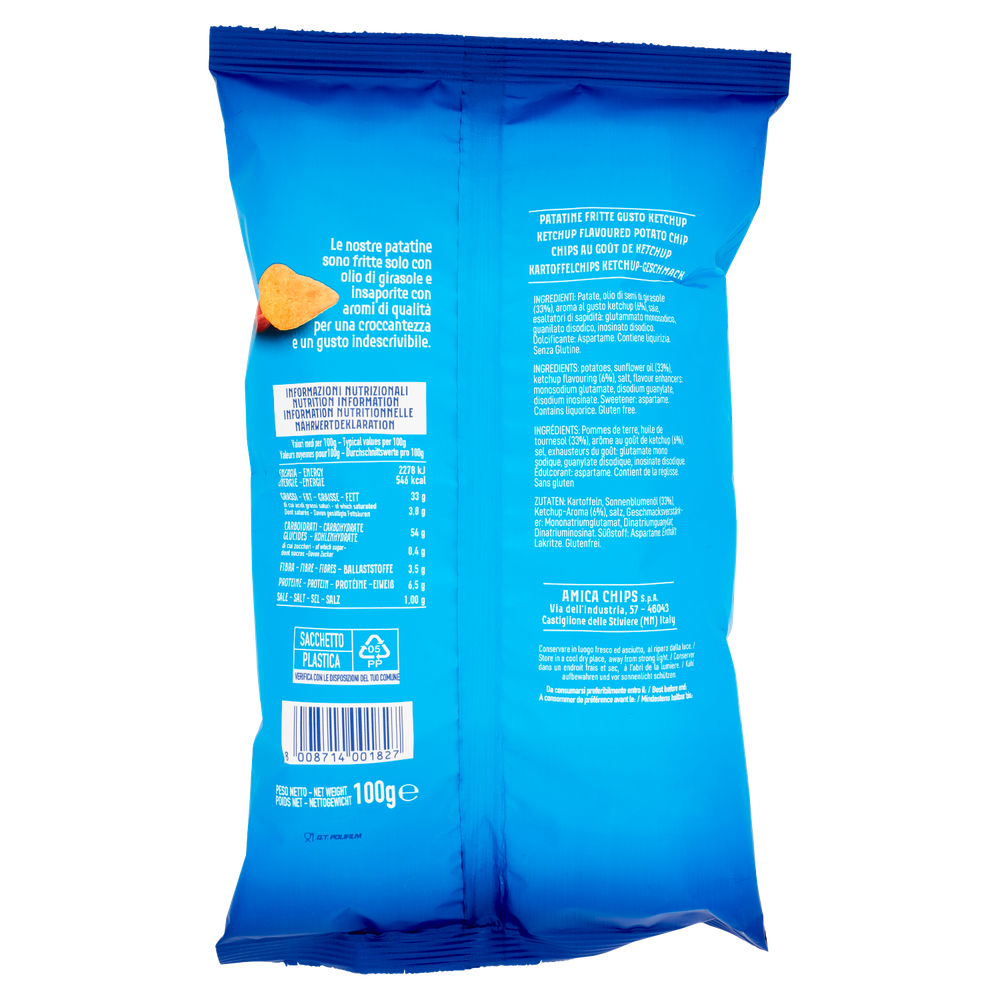 Patatine Ketchips Gusto Ketchup Amica Chips | Bennet Online