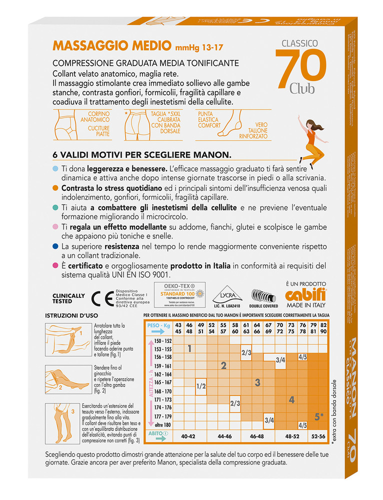 Collant Classico Tg 3 Daino 70 Denari Manon | Bennet Online