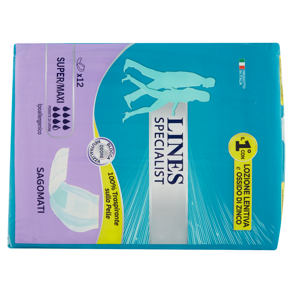 Assorbenti Sagomato Per Incontinenza Super Maxi Lines Specialist ...