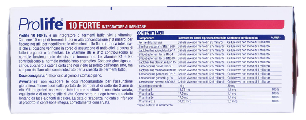 Prolife 10 Miliardi Forte Flaconcini | Bennet Online
