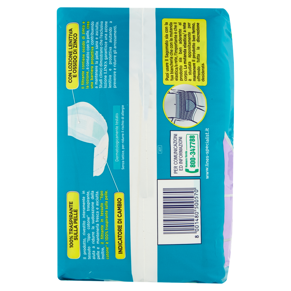 Assorbenti Sagomato Per Incontinenza Super Maxi Lines Specialist ...